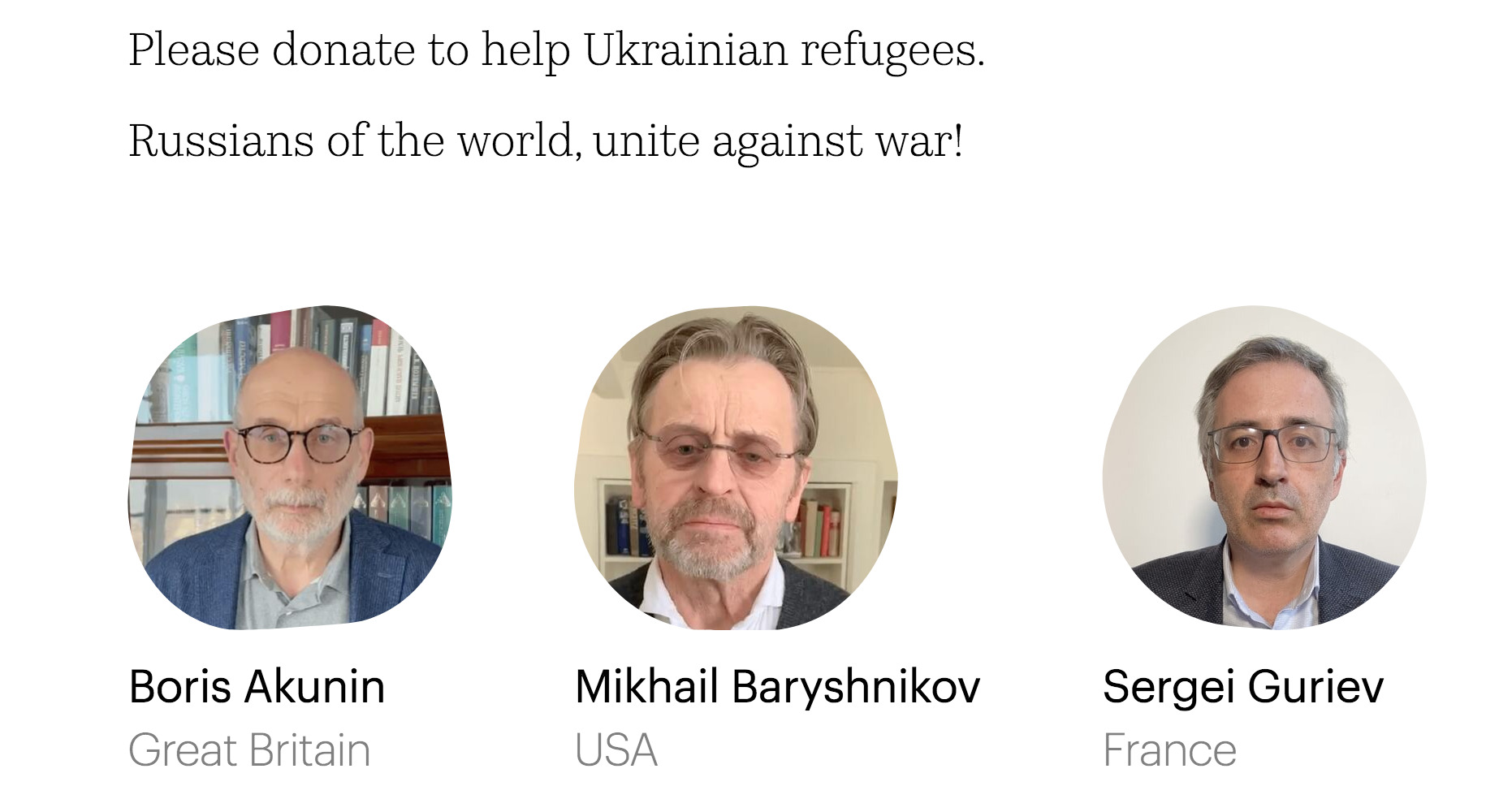 Who are the Russians campaigning to stop Putin and help Ukraine?